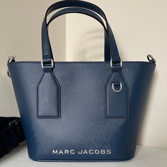 Marc Jacobs | Bags | New Marc Jacobs Grosgrain Polyurethane Tote Azure ...